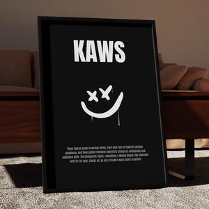 Kaws Poster, Kaws Print, Kaws Wall Art, Kaws Poster Set of 3, Kaws Art ...