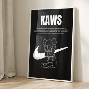 Kaws Poster, Kaws Print, Kaws Wall Art, Kaws Poster Set of 3, Kaws Art ...