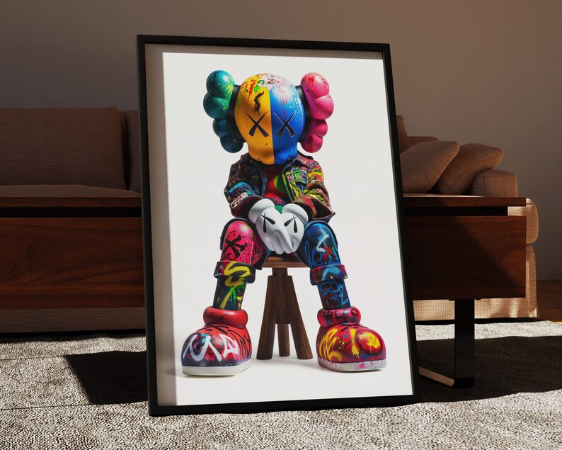 KAWS Poster Set of 3, Printables Minimalist Hypebeast Kaws Figure ...