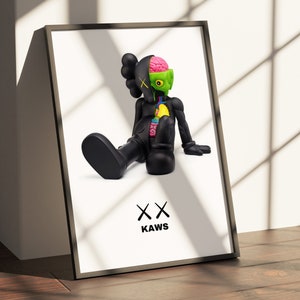 Kaws Poster, Kaws Print, Kaws Wall Art, Kaws Poster Set of 3, Kaws Art ...