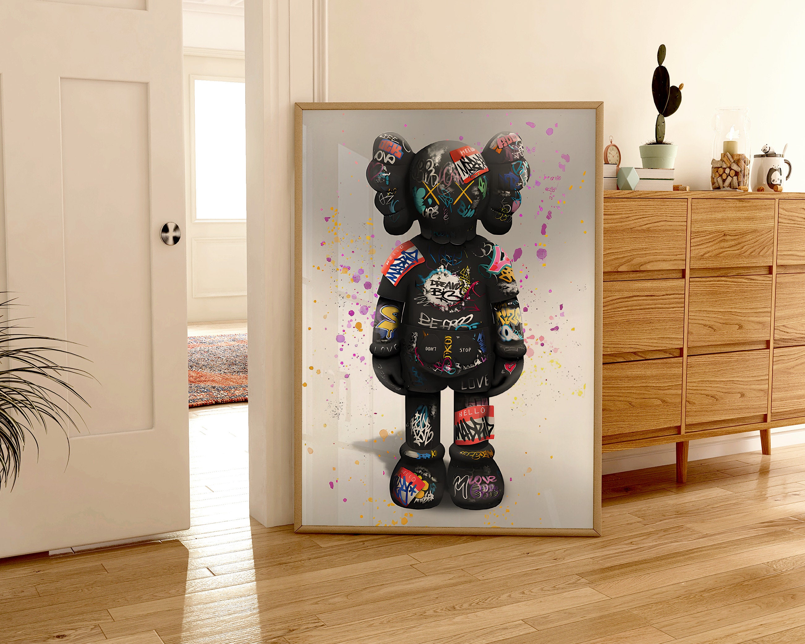 KAWS Poster Set of 3, Printables Minimalist Hypebeast Kaws Figure ...