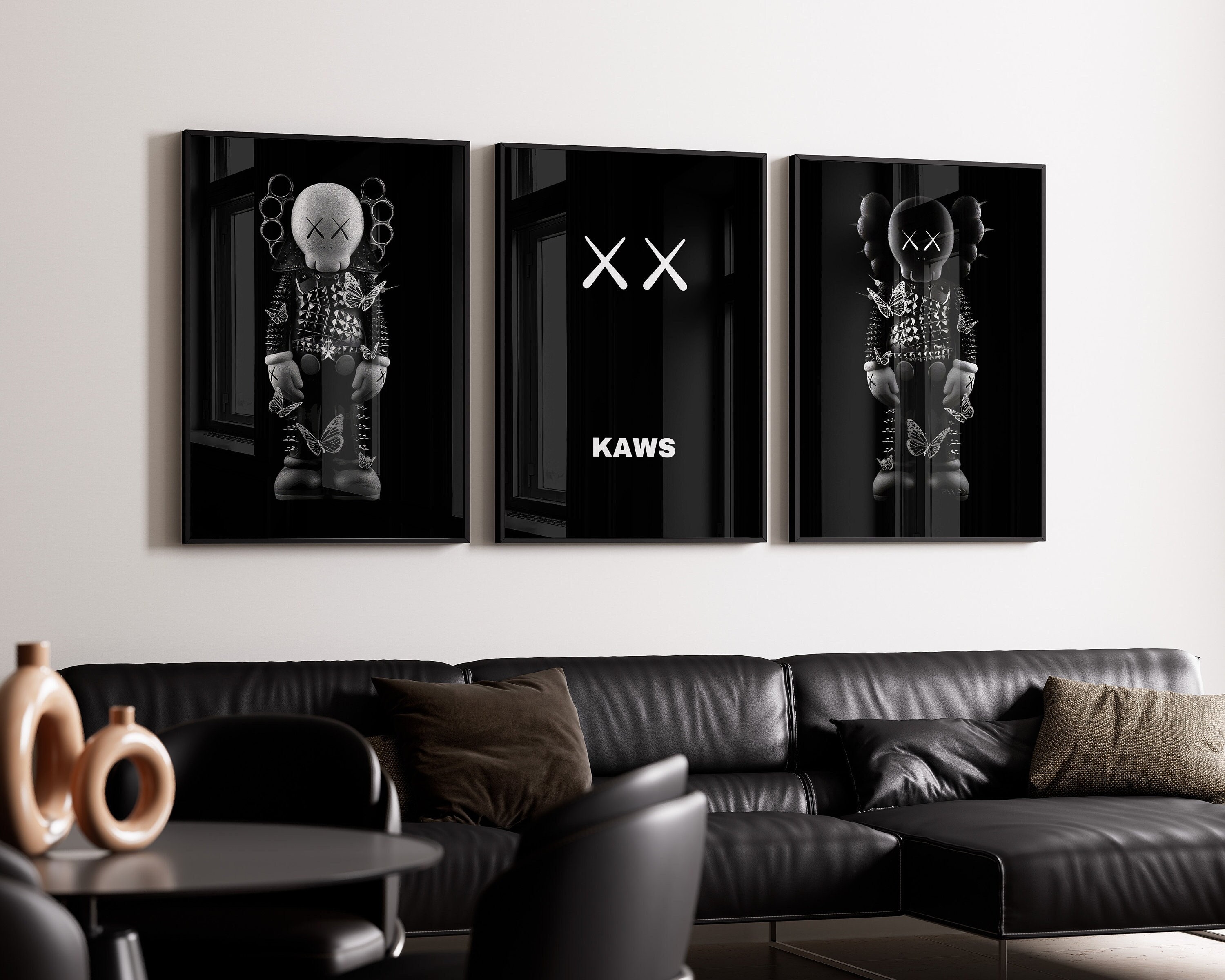 KAWS Poster Set of 3, Printables Minimalist Hypebeast Kaws Figure ...