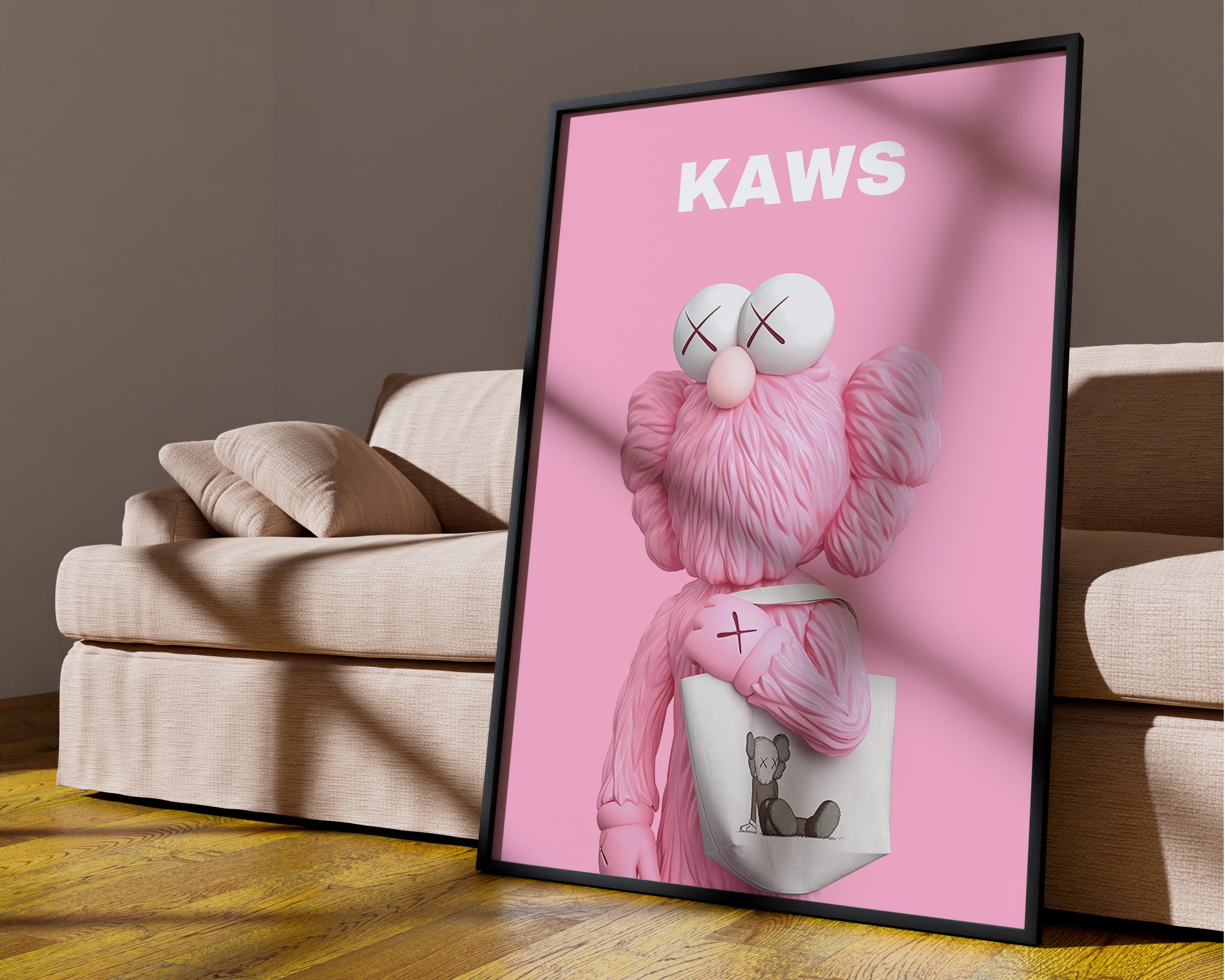 KAWS Poster Set of 3, Printables Minimalist Hypebeast Kaws Figure ...