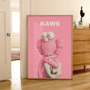 KAWS Poster Set of 3, Printables Minimalist Hypebeast Kaws Figure ...