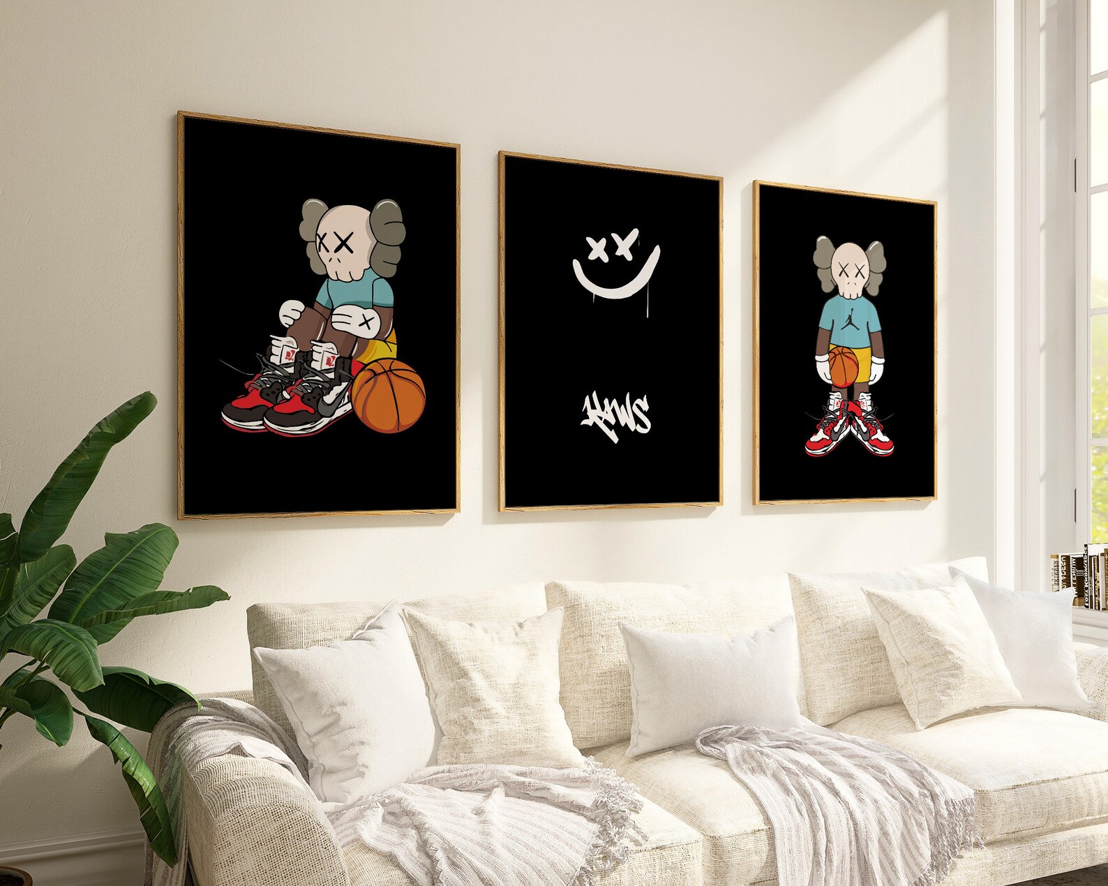 KAWS Poster Set of 3, Printables Minimalist Hypebeast Kaws Figure ...