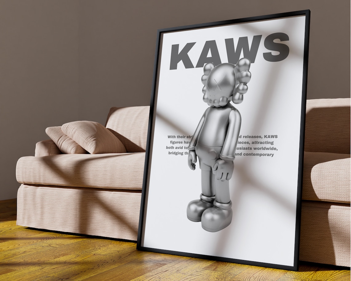 KAWS Poster Set of 3, Printables Minimalist Hypebeast Kaws Figure ...