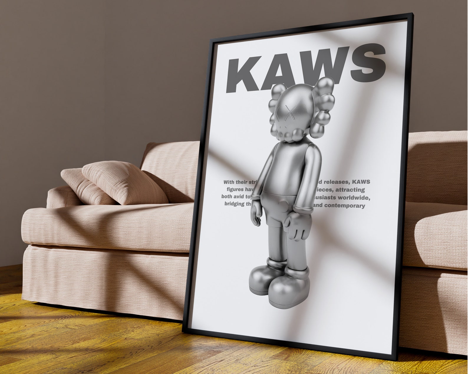 KAWS Poster Set of 3, Printables Minimalist Hypebeast Kaws Figure ...