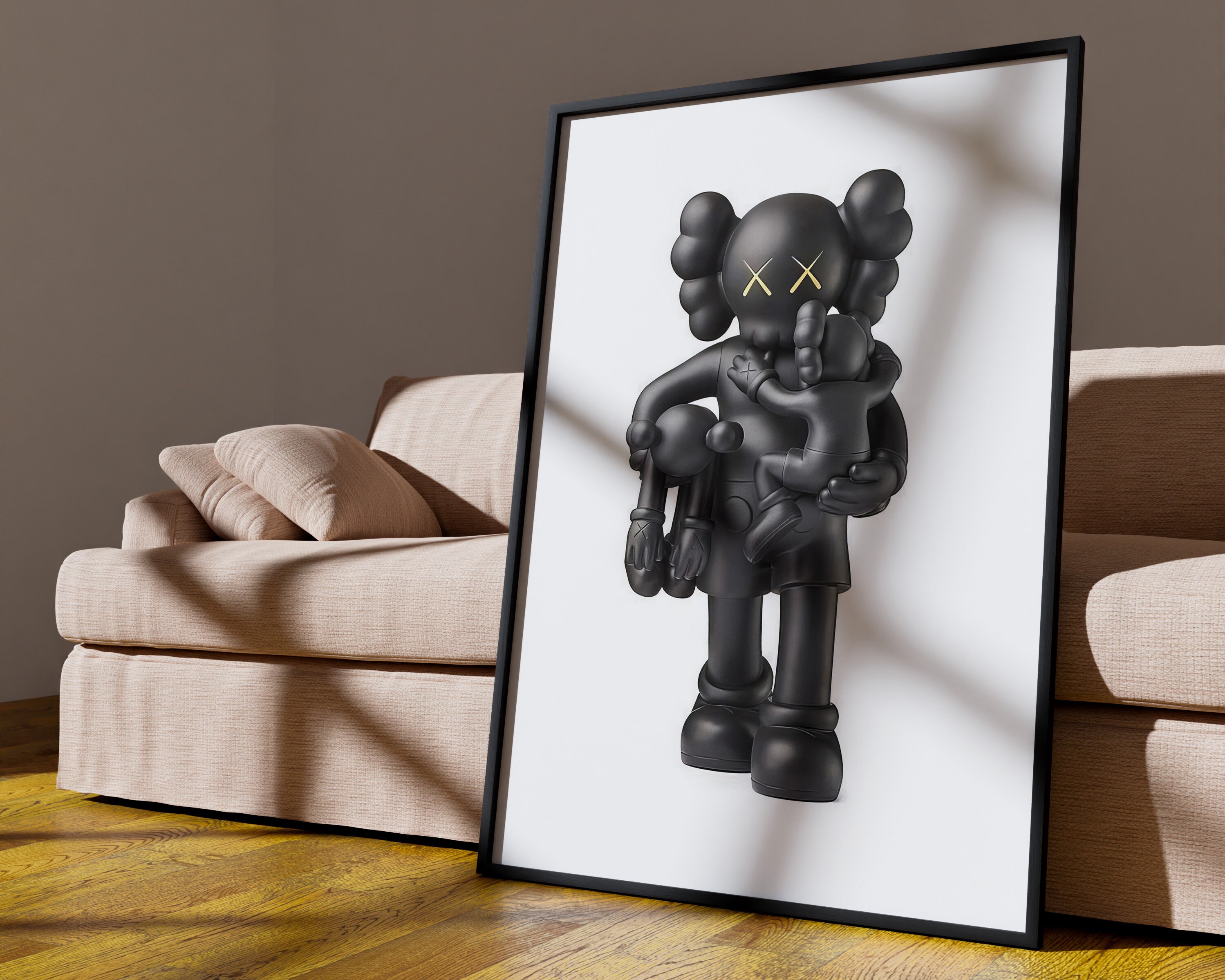 KAWS Poster Set of 3 Printables Minimalist Hypebeast Kaws - Etsy