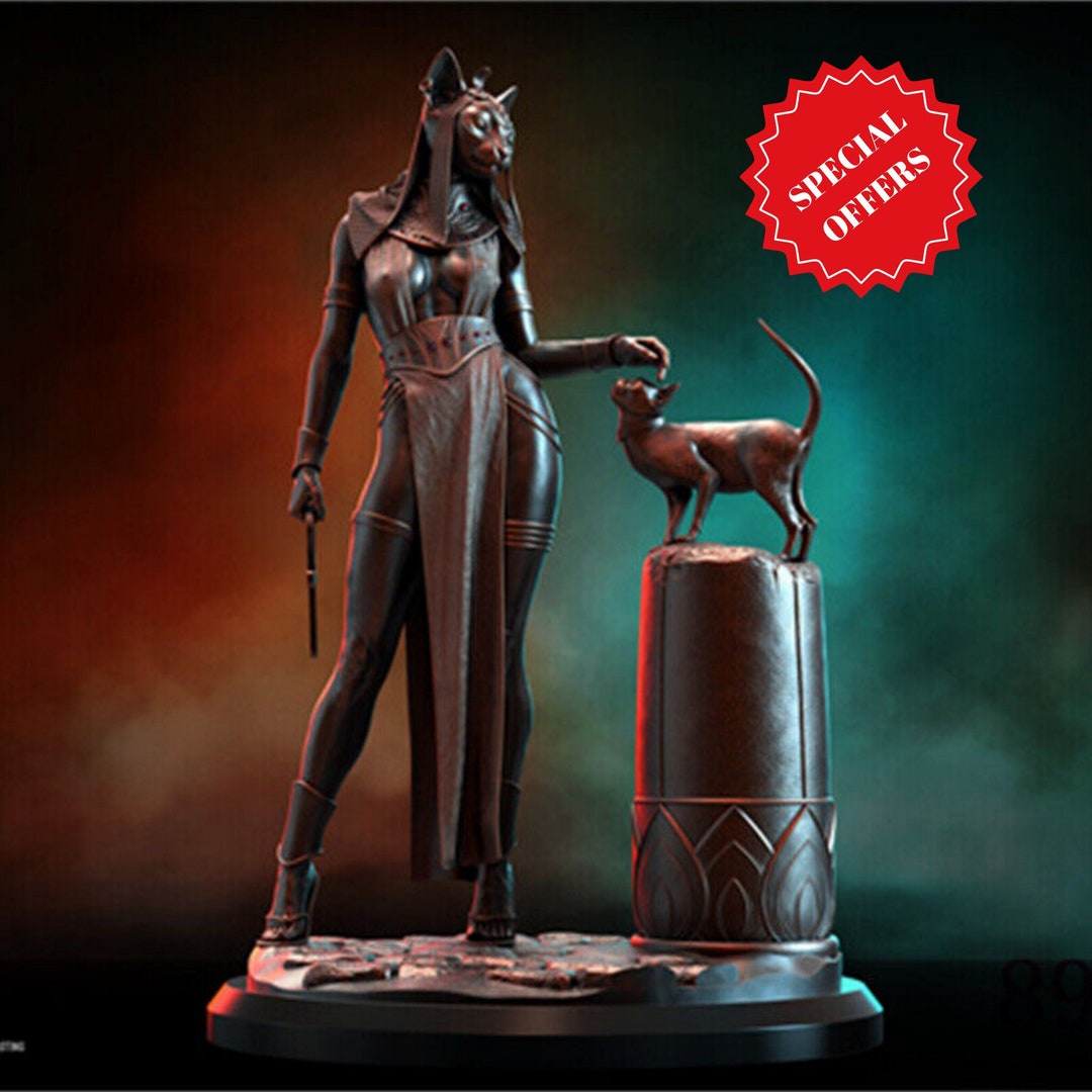 Basted mitología egipcia archivo STL impresora de alta - Etsy España