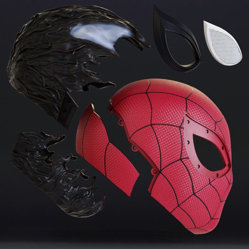Spiderman Becoming Venom Mask STL File High Quality Printer - Etsy ...