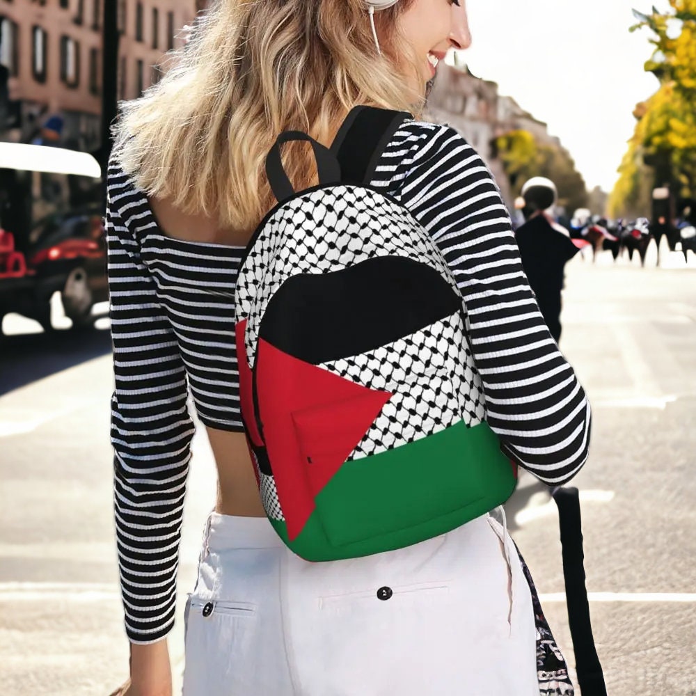Palestine Flag and Keffiyeh Design Backpack - Etsy Australia