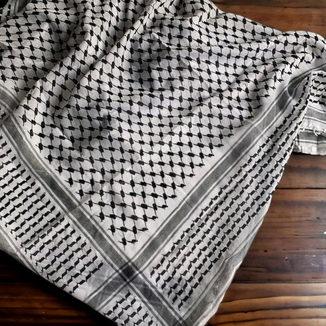 Palestine Keffiyeh Arabic Scarf Palestine Scarf Kafiya - Etsy
