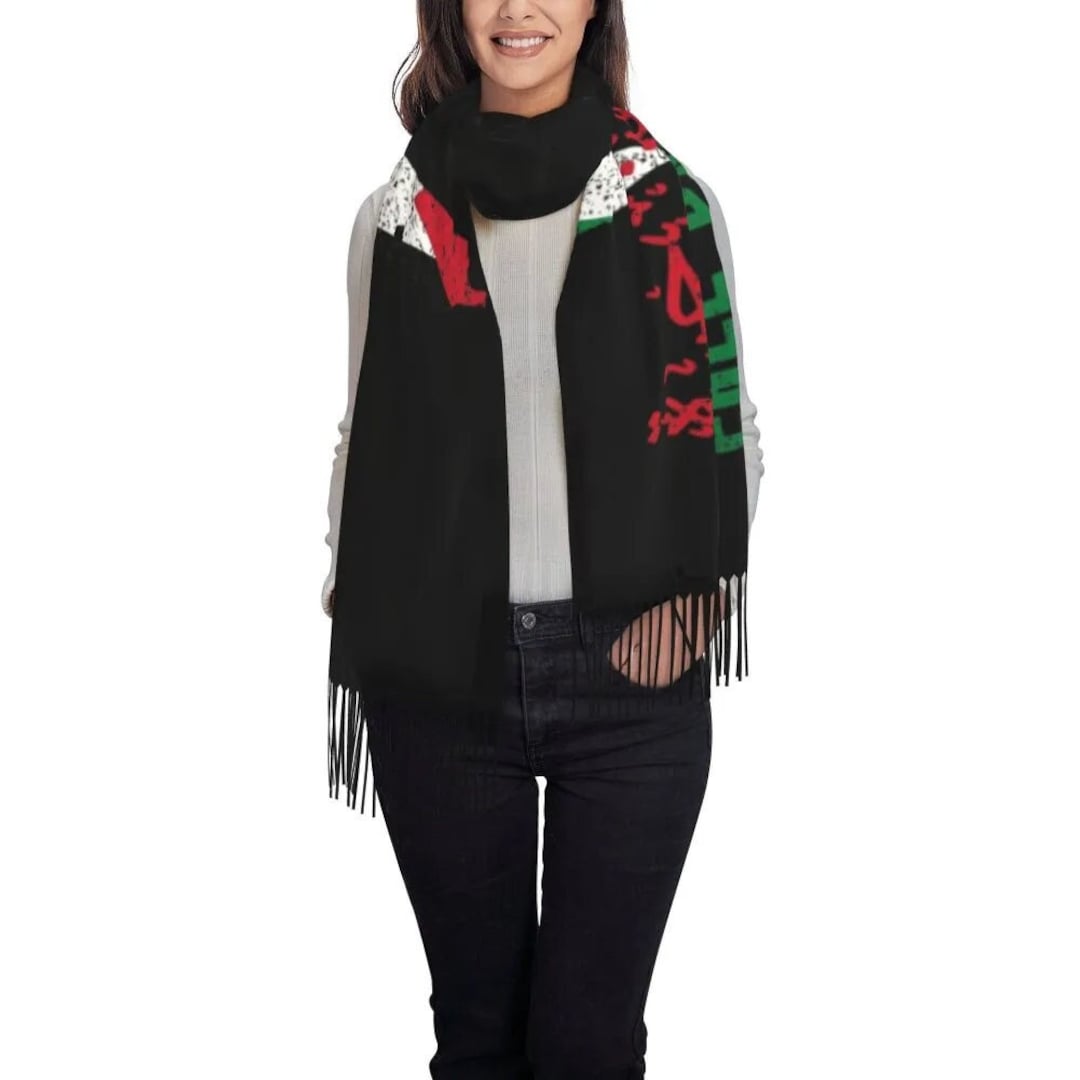 Free Palestine Long Hatta With Tassel Palestine Keffiyeh - Etsy
