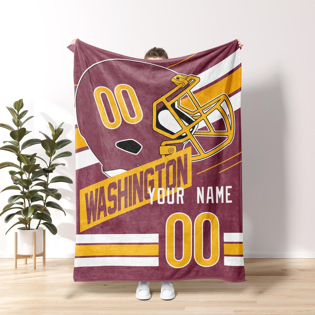 Washington Football Personalized Blanket,washington Blanket Commander ...