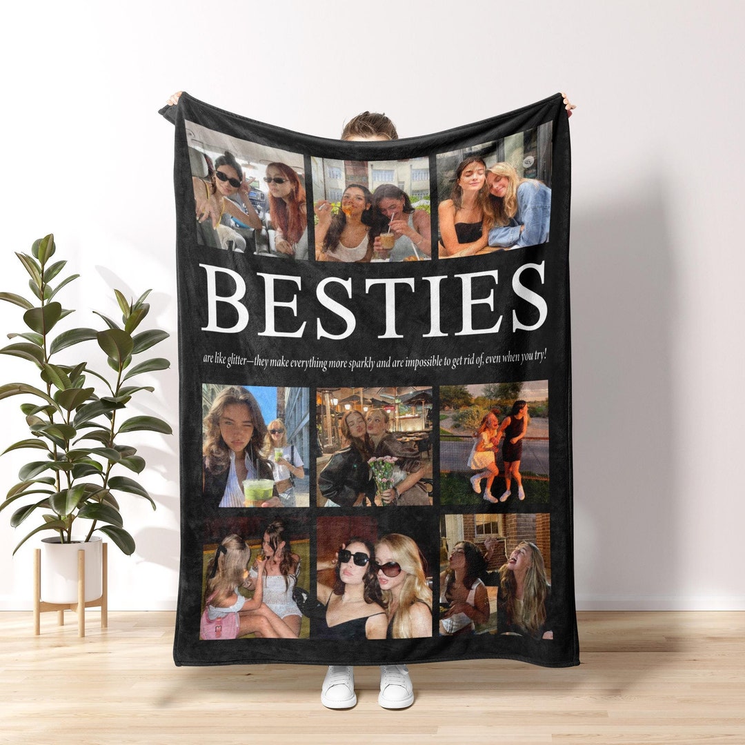 Personalized Best Friend Blanket,bestie Birthday Gift,photo Blanket ...