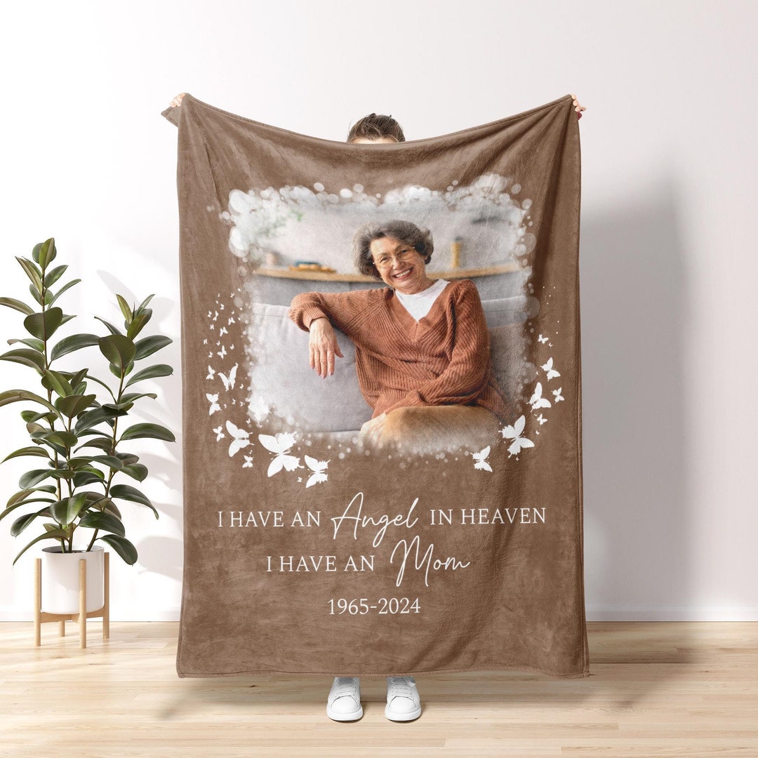 Personalized Memorial Blankets With Pictures, Memorial Gifts Loss of ...