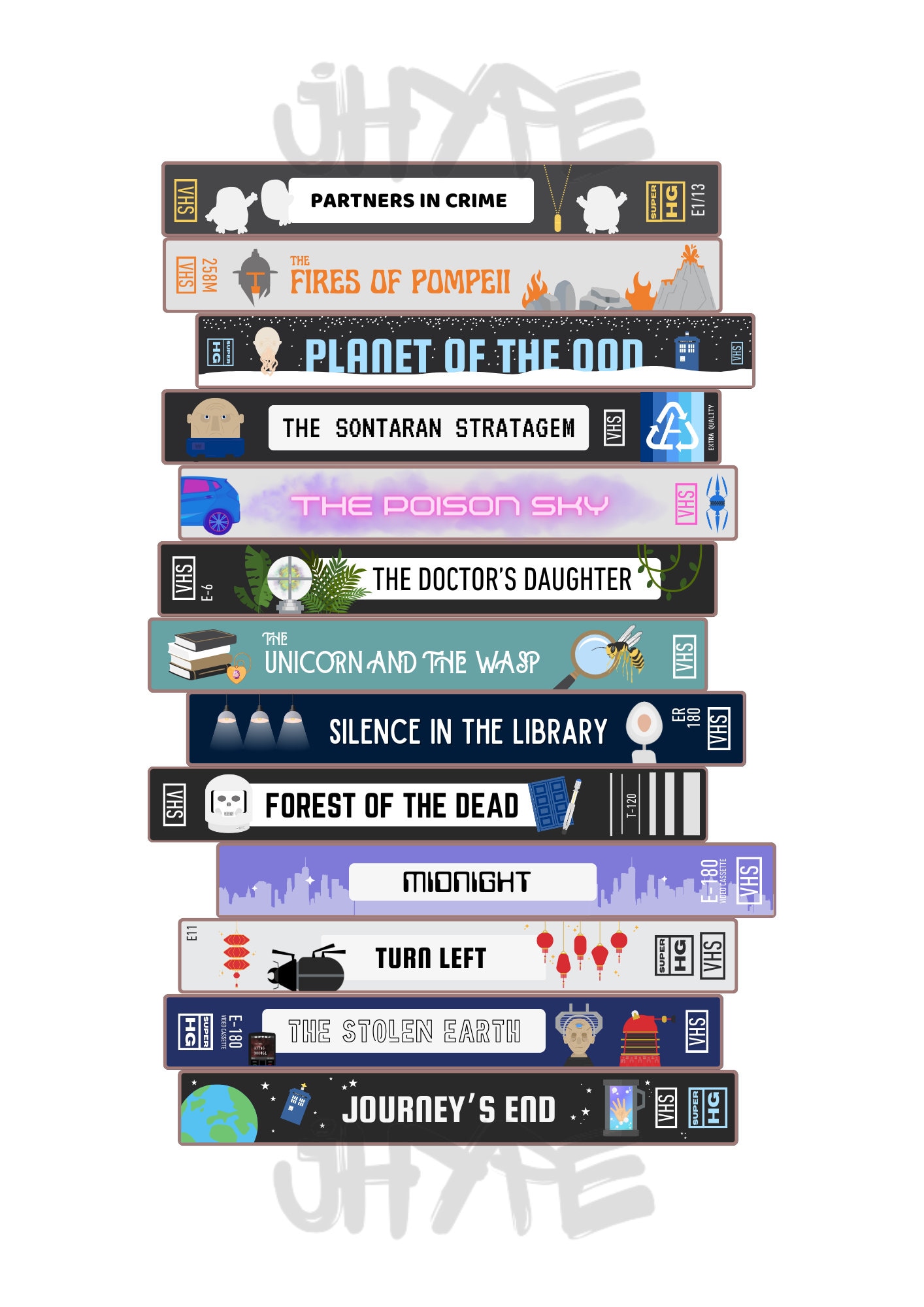 Doctor Who Series 4 Episodes VHS Stack - Etsy