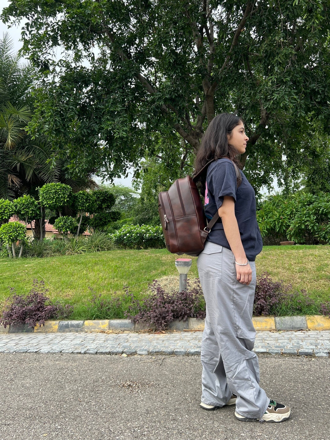 35L Vintage Buffalo Leather Backpack Laptop Formal Backpack - Etsy