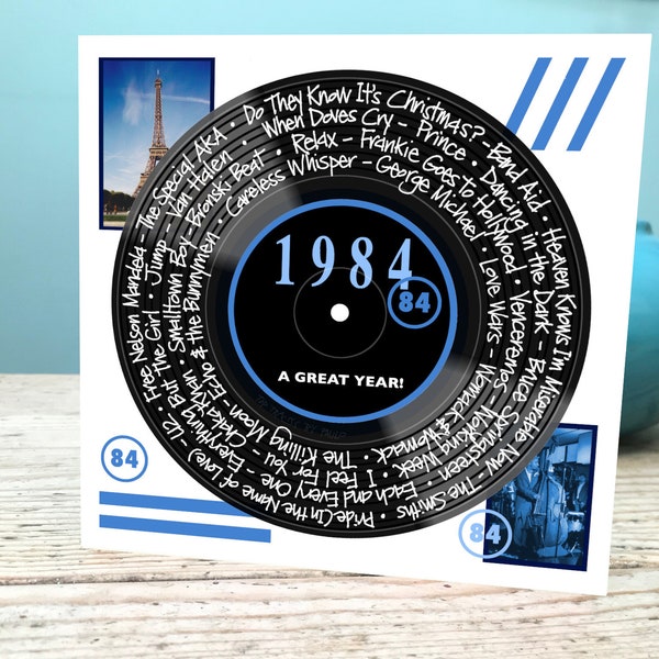 1984 Birthday Card - Etsy UK