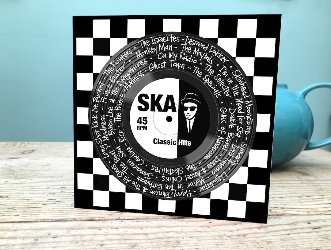 Ska Hits Card / Two-tone Fan Card / Ska Card / Ska Birthday Card - Etsy UK