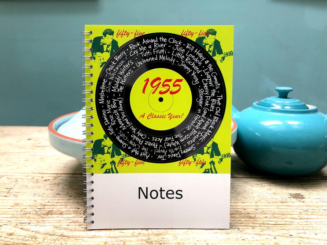 70th Birthday Notebook / 70th Notebook/ 1955 Notebook / 1955 Music ...
