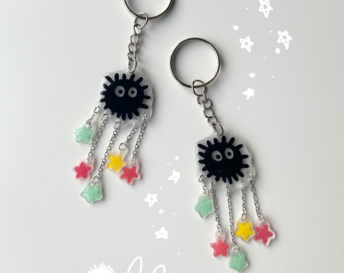 Handmade Soot Sprite studio Ghibli Keychain - Etsy