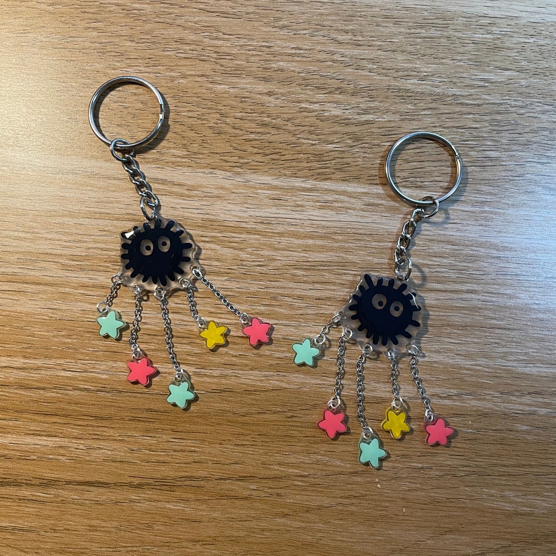 Handmade Soot Sprite studio Ghibli Keychain - Etsy