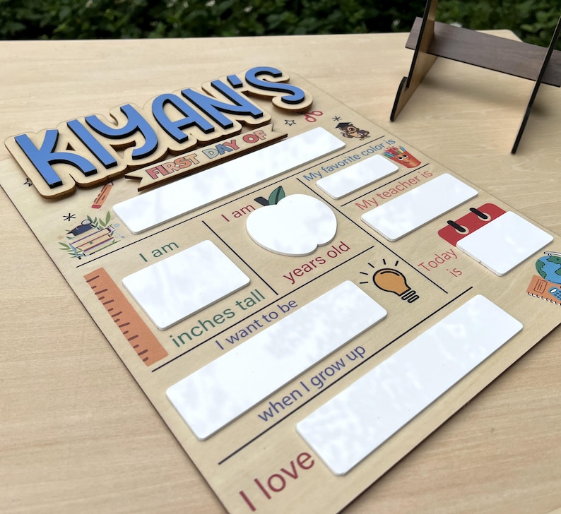 Custom First Day of School Sign| Last Day of School Sign| 1st Day of ...