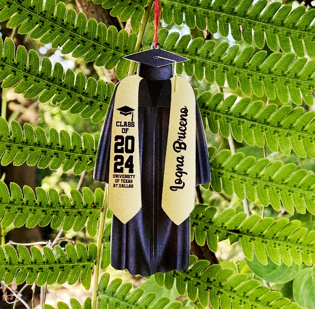Personalized Graduation Ornament| Graduation Gown Ornament| Custom ...