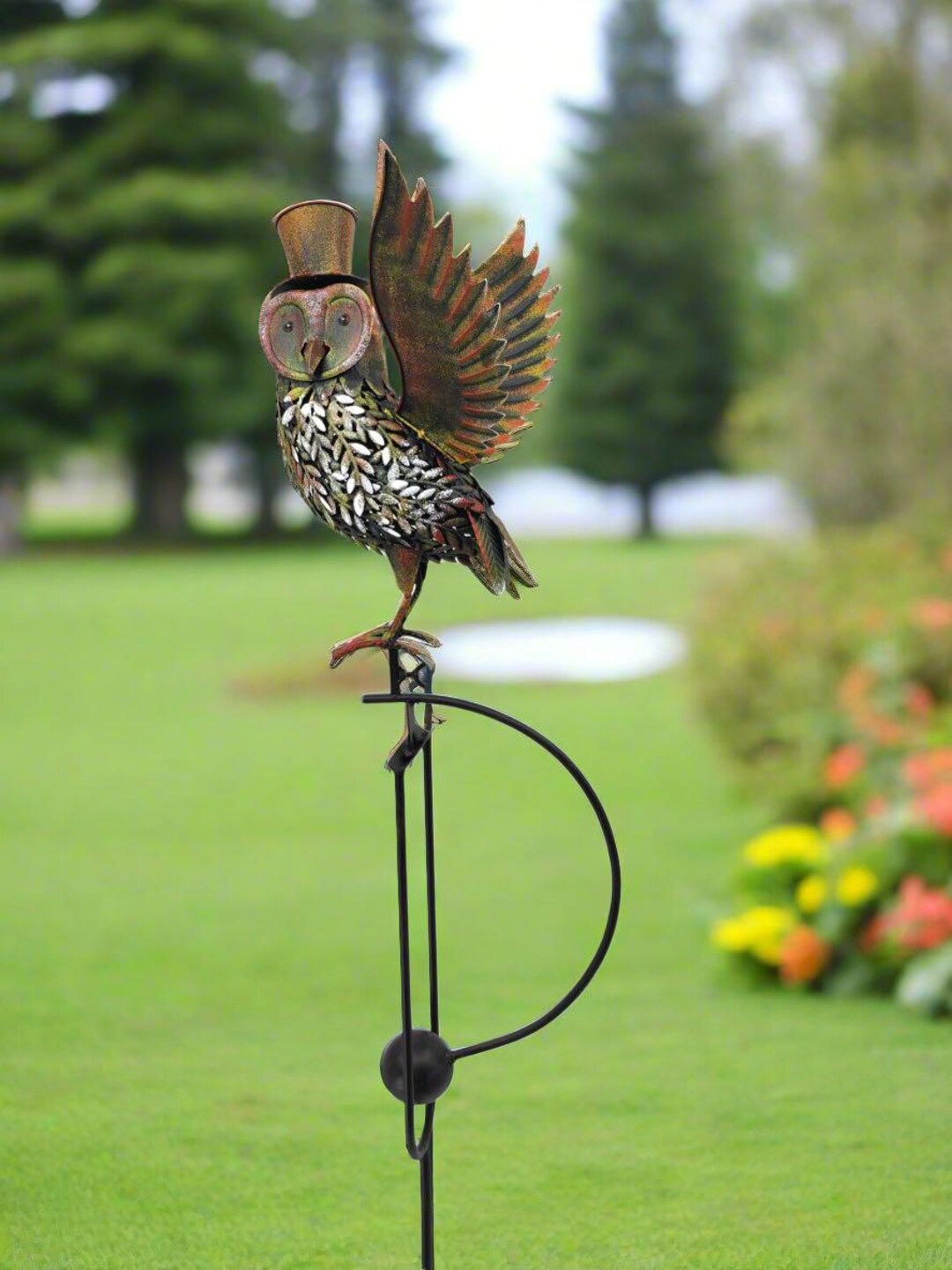 Handmade Powder Coated Owl Sculpture Rocker 164cm Tall - Etsy