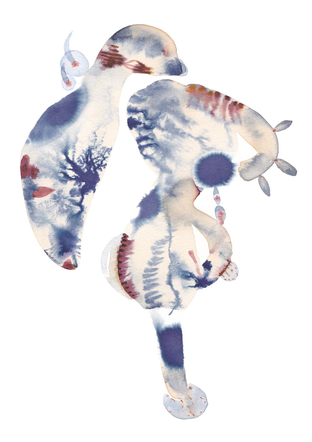 Snoopy, Original Painting Hand Signed. Watercolor/pigmented Ink ...