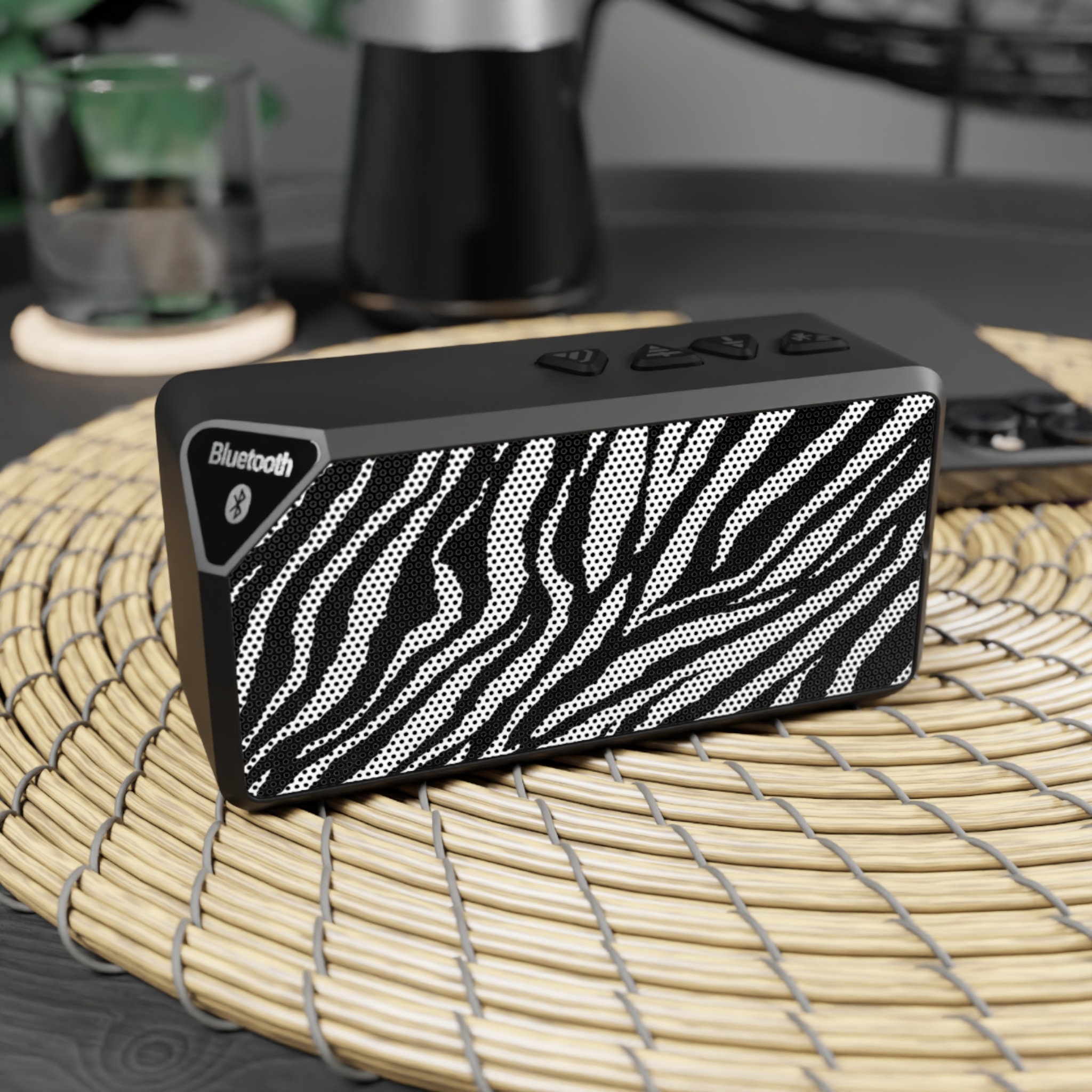 Zebra Print Jabba Bluetooth Speaker Turn Music Into Wild - Etsy