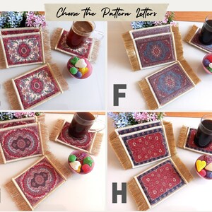 Coasters, Beautiful Turkish Rug Coasters, Persian Carpet Coasters, Mug ...