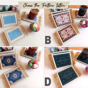 Coasters, Beautiful Turkish Rug Coasters, Persian Carpet Coasters, Mug ...