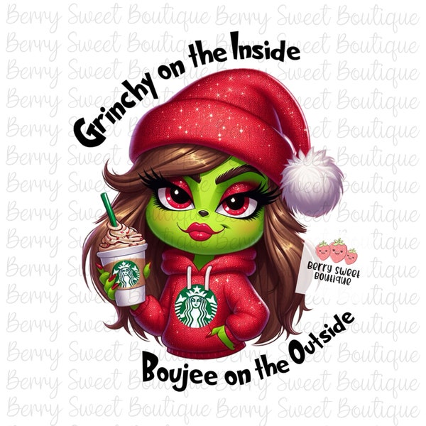 Grinchy on the Inside Bougie on Outside - Etsy
