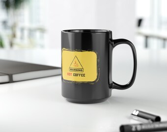 Coffee Black Mug 15oz - Etsy