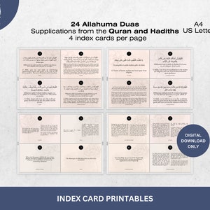 24 Allahumma Dua Digital Download Printable Supplications From the ...