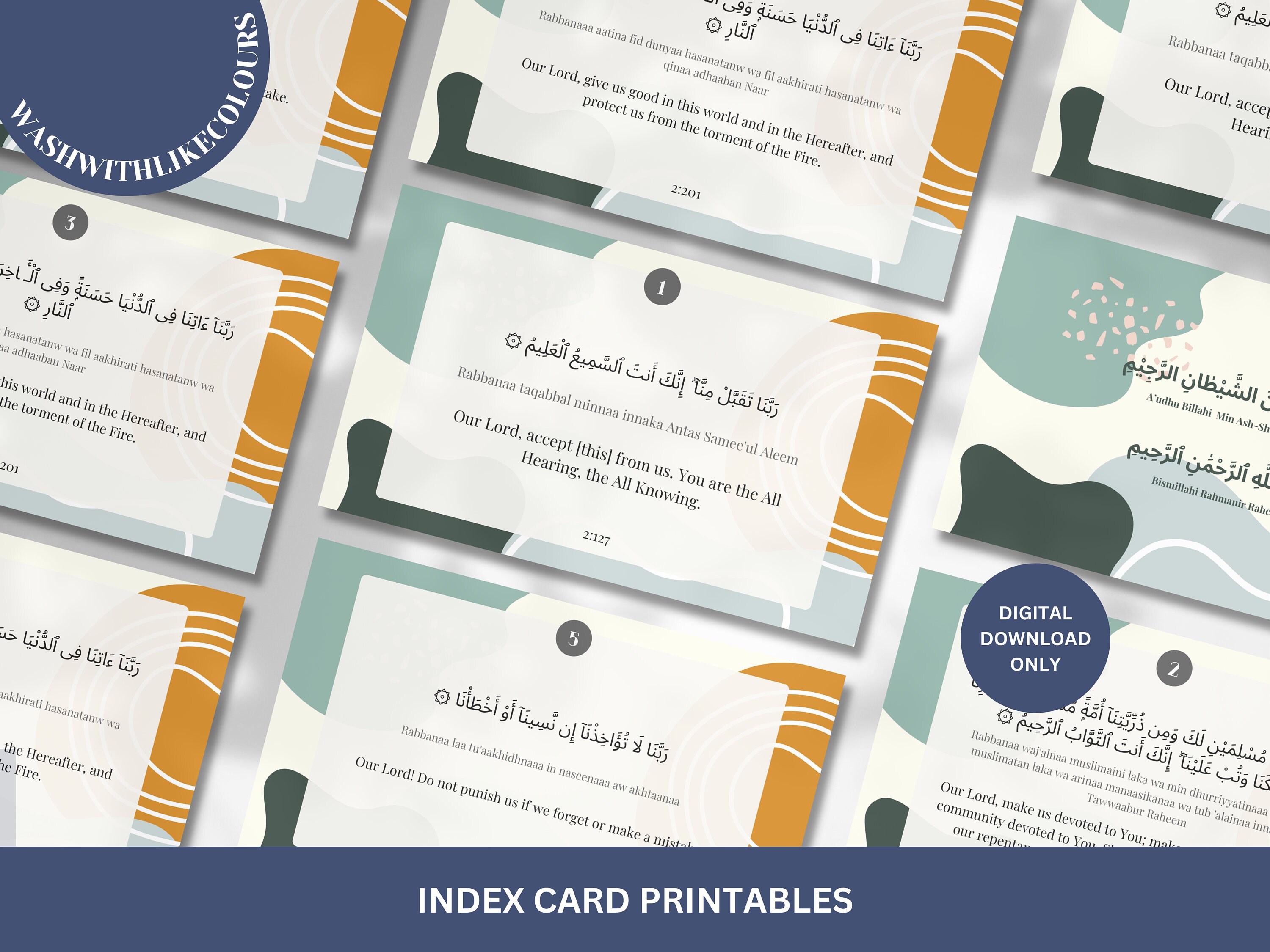 40 Rabbana Dua Supplications From the Quran Index (Instant Download) - Etsy