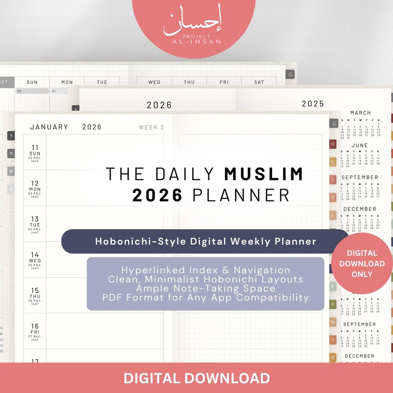 Muslim Daily Planner - Etsy