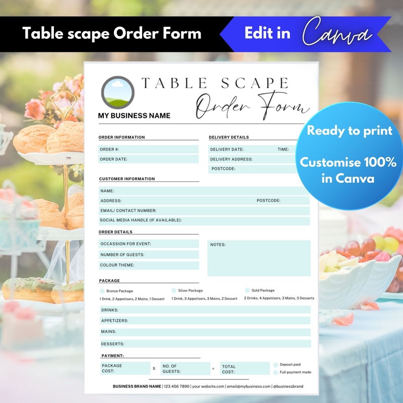 Grazing Table Template - Etsy