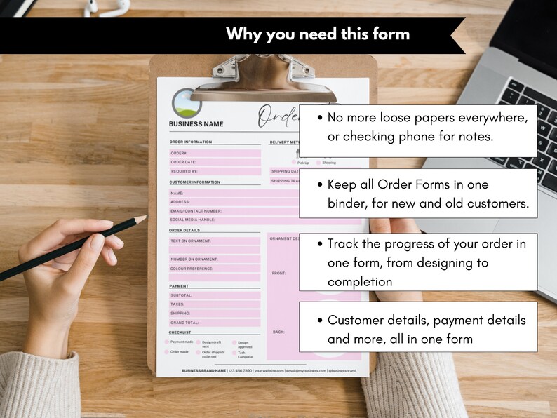 Digital Download Order Form for Personalised Christmas Ornaments ...