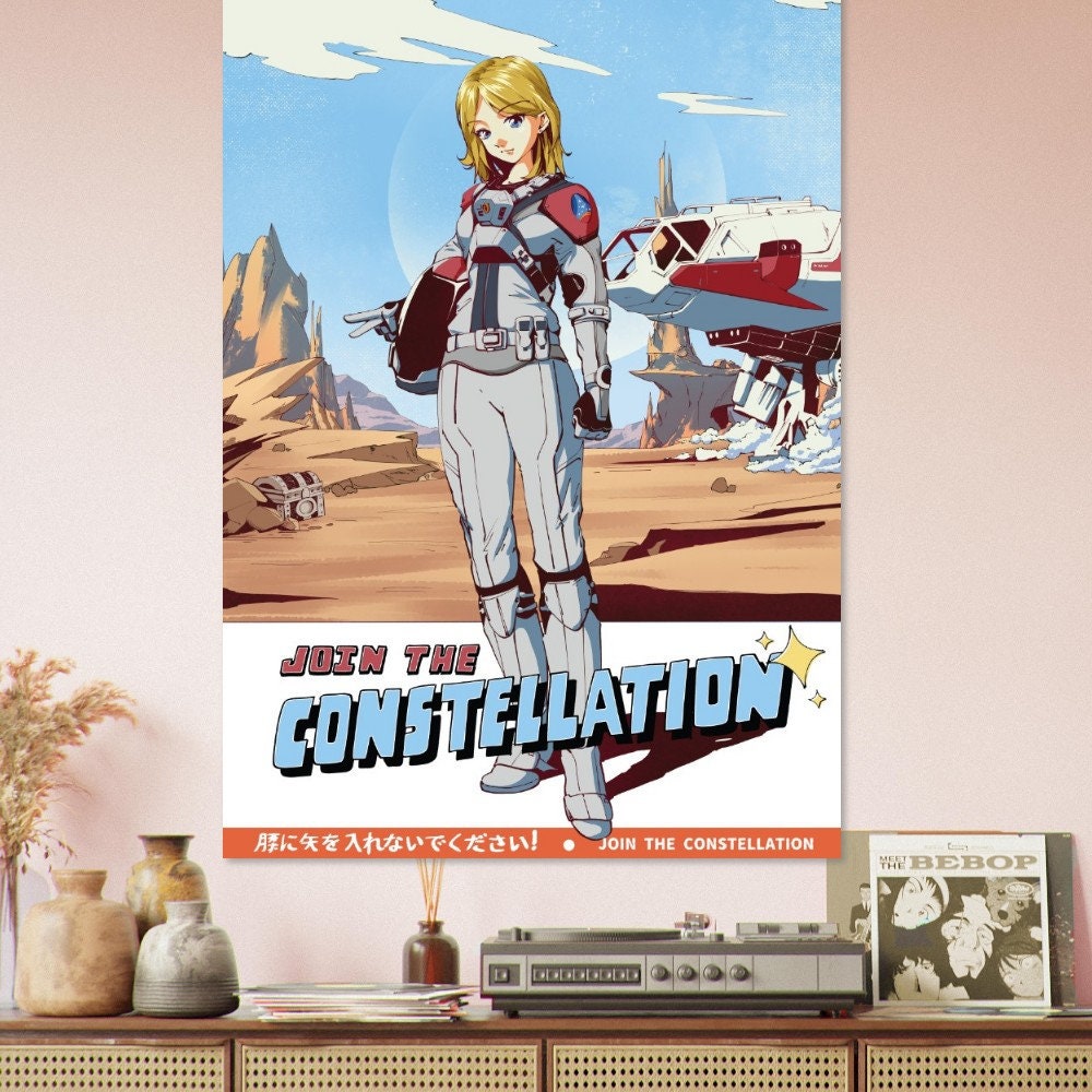 Starfield Poster Constellation Anime Poster - Etsy