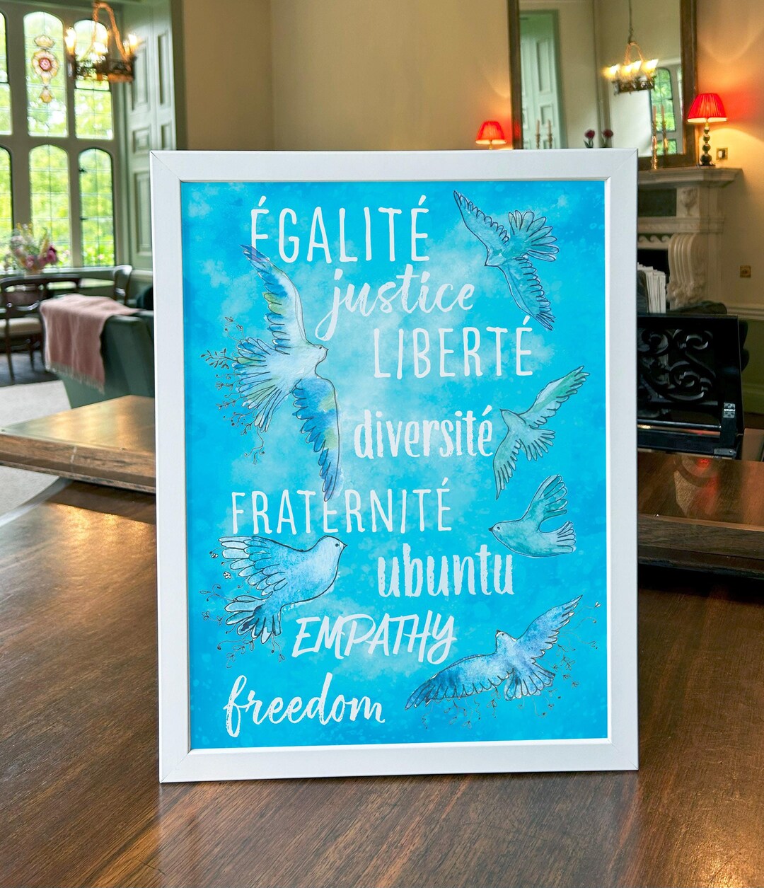 Liberté, égalité, Fraternité, Diversité, Everyone is Welcome, Birds of ...