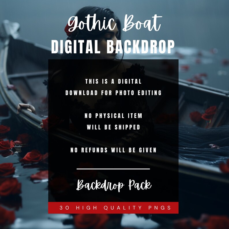 Gothic Love Boat Digital Background, Flower Boat, Dark Fairytale ...