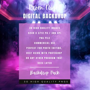 Prom Night Backdrop High School, School Backdrop, Party Backdrop ...