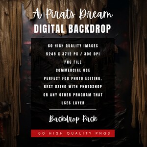 Pirate Adventure Digital Background, Pirat Ship, Pirat Background ...