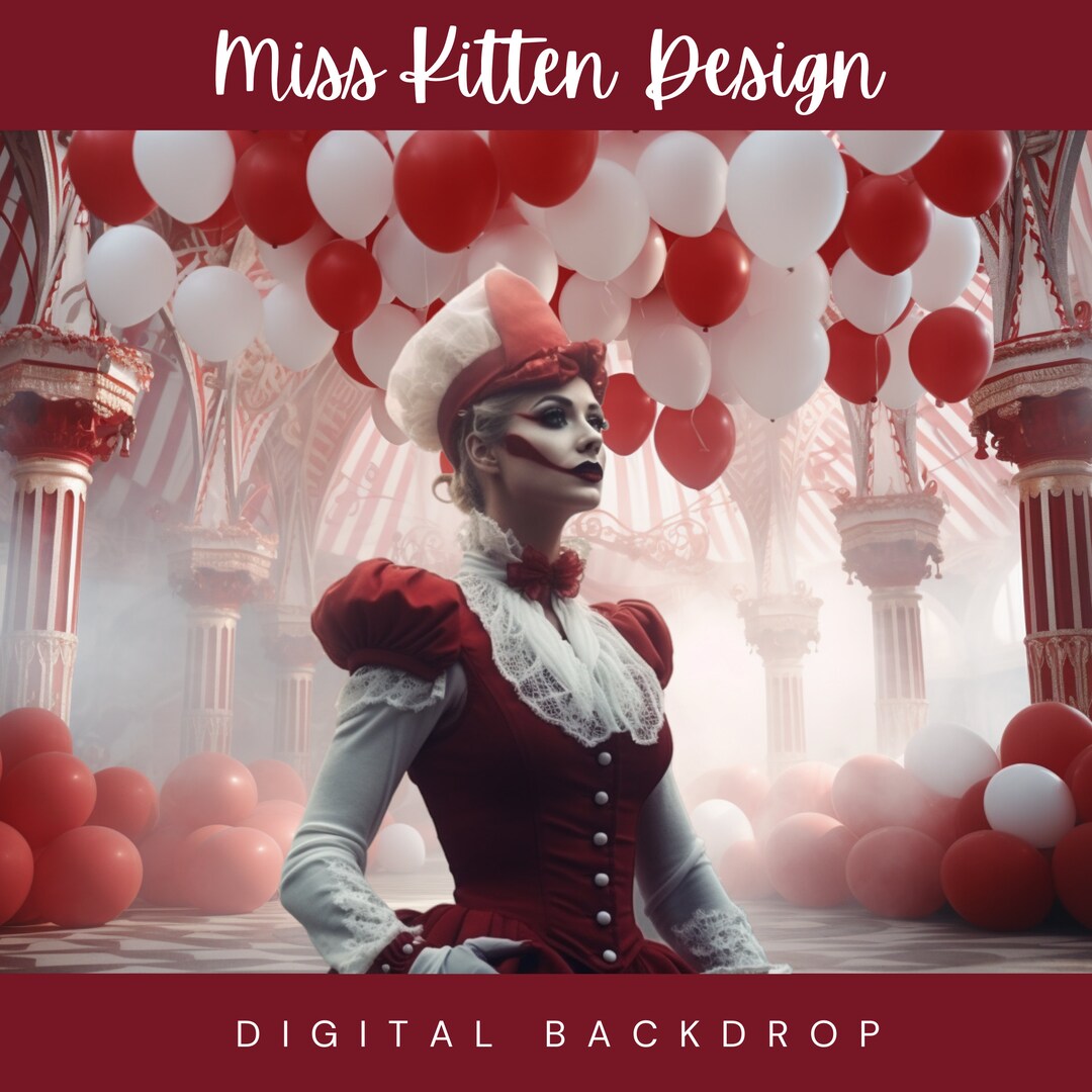 Circus Stage Photography Backdrop, Smoke Overlay (digital Background ...