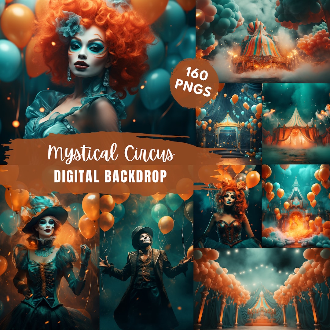 Mystical Circus Fine Art Backdrop for Photo Editing XXL Pack,circus ...
