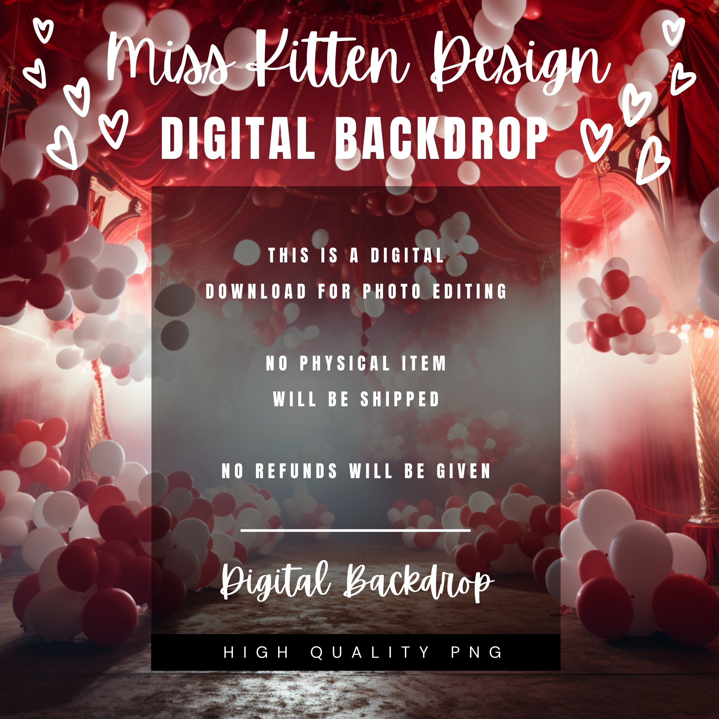 Circus Fine Art Backdrop for Photo Editing, Circus Stage Backdrop ...