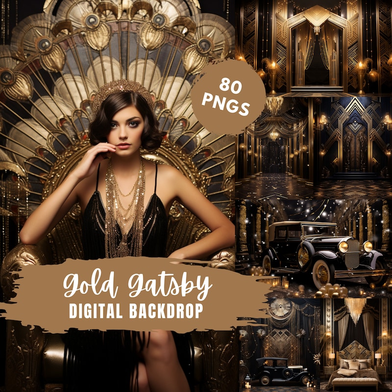 Great Gatsby Backdrop - Etsy